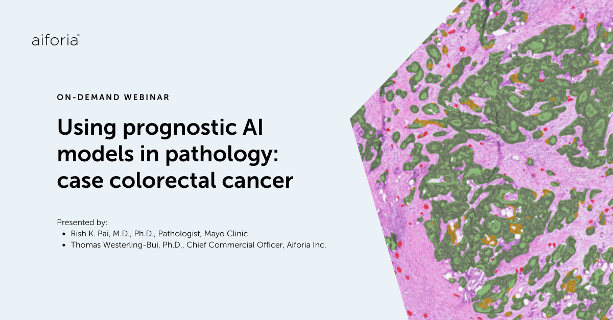 Webinar | Using prognostic AI models in pathology: case colorectal cancer